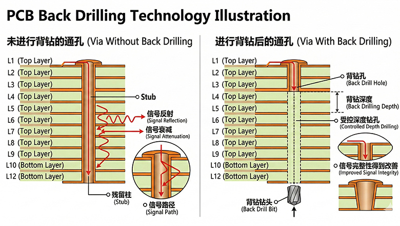 PCB Back Drill: Improve Signal Integrity with Backdrilling